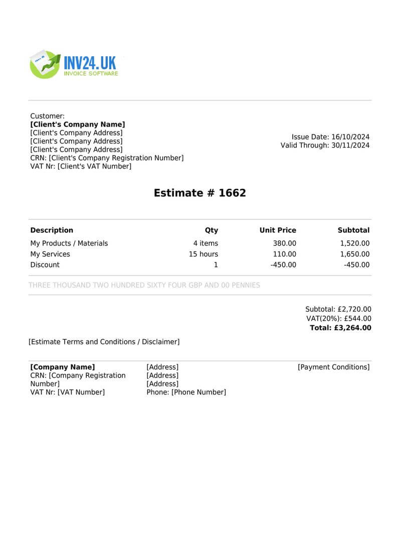 How to Create an Estimate in INV24 UK: Step by Step Guide