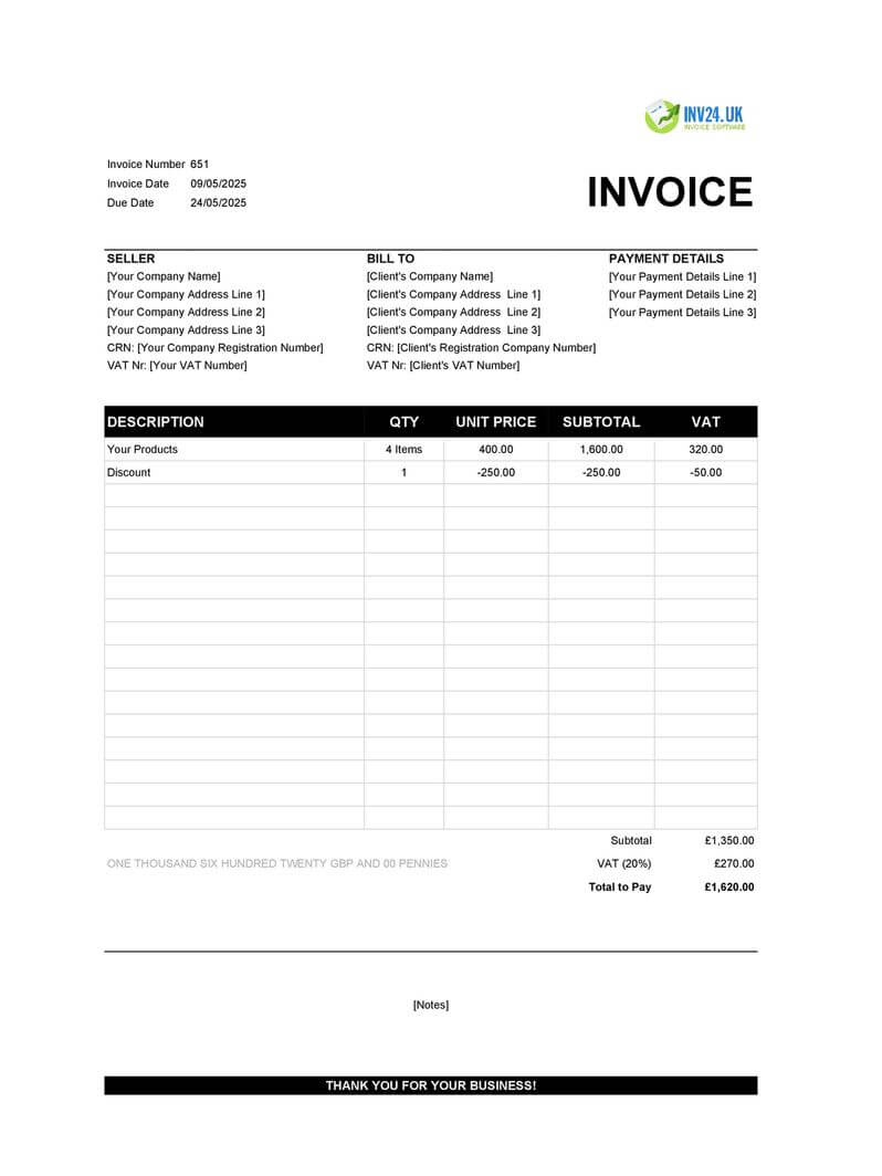Product Invoices in UK: Definition, Examples & Accounting