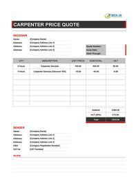 143 Free Price Quote Templates for the United Kingdom - Word, Excel ...
