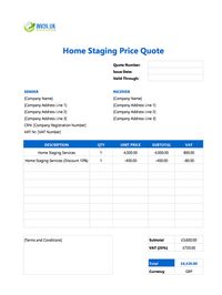 143 Free Price Quote Templates for the United Kingdom - Word, Excel ...