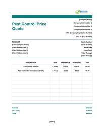 143 Free Price Quote Templates for the United Kingdom - Word, Excel ...