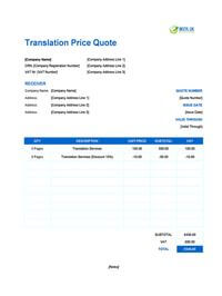 143 Free Price Quote Templates for the United Kingdom - Word, Excel ...