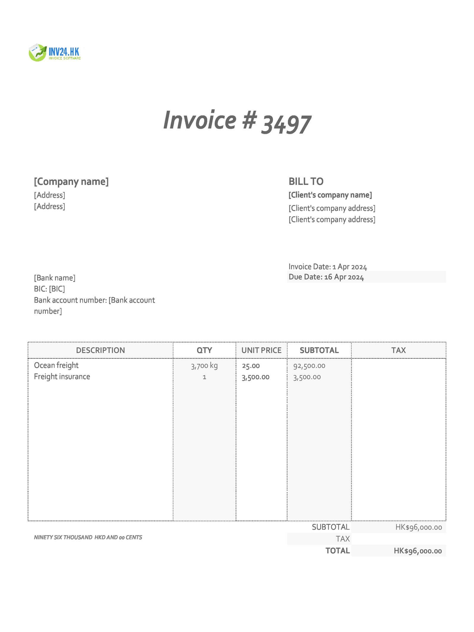 Freight Invoice in Hong Kong: Meaning, Example & Essential Constituents