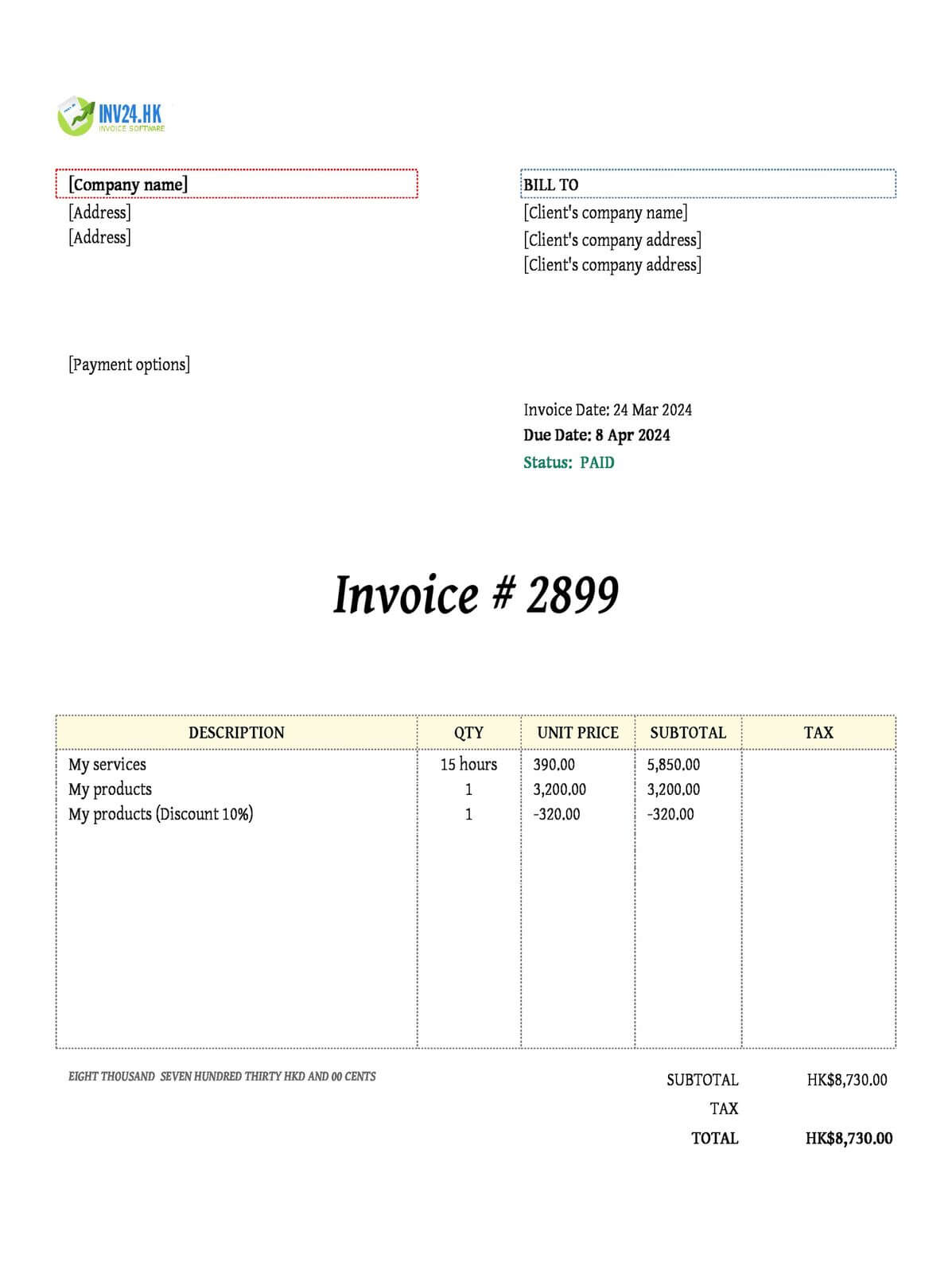 Paid Invoice in Hong Kong: Meaning & Samples