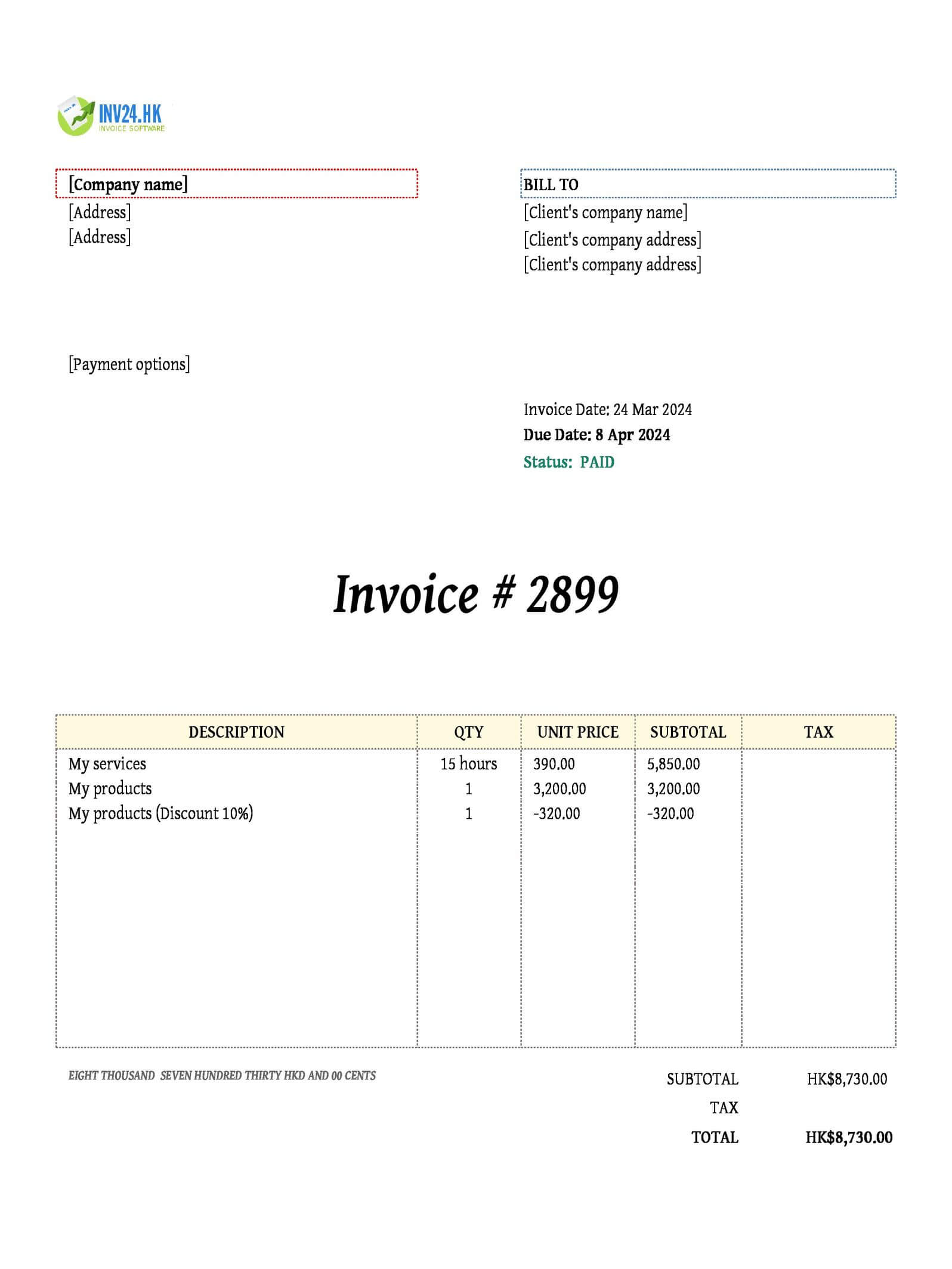 Paid Invoice in Hong Kong: Meaning & Samples