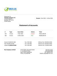3 Free Statement of Accounts Templates for Hong Kong - Word, Excel, PDF ...