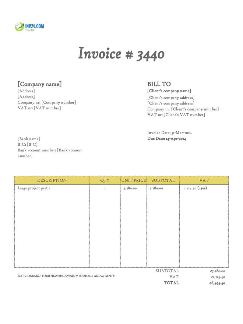 Interim Invoice in Ireland: Meaning, Tips & Example