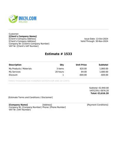 How to Create an Estimate in INV24 Ireland: Step by Step Guide