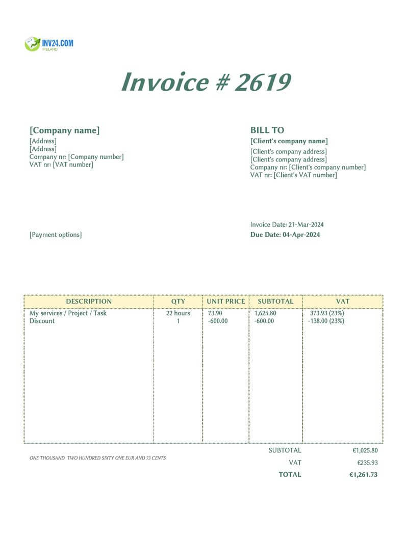 Timesheet Invoice in Ireland: Meaning, Purposes & Example