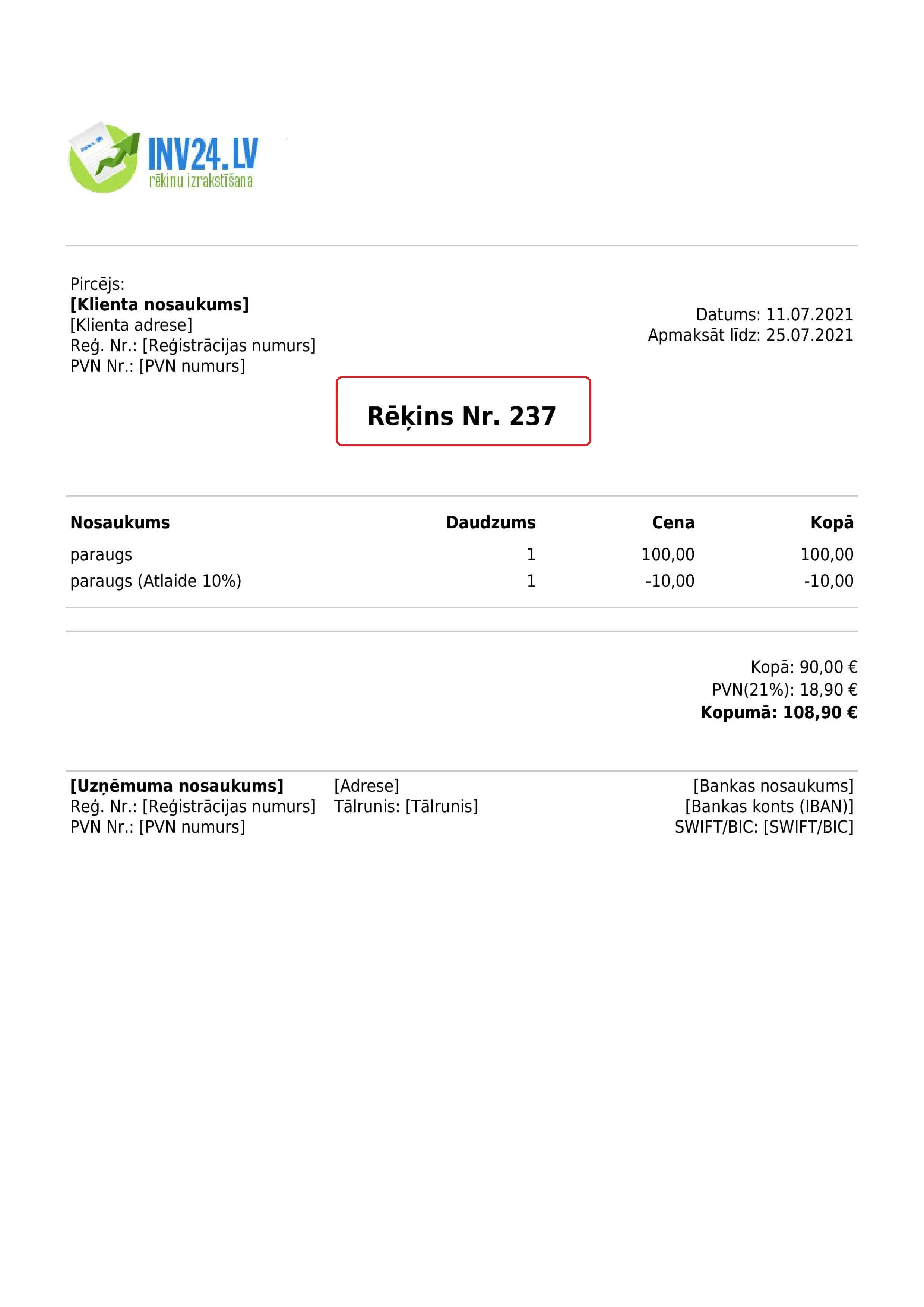 Kas ir rēķina numurs un kā to piešķirt