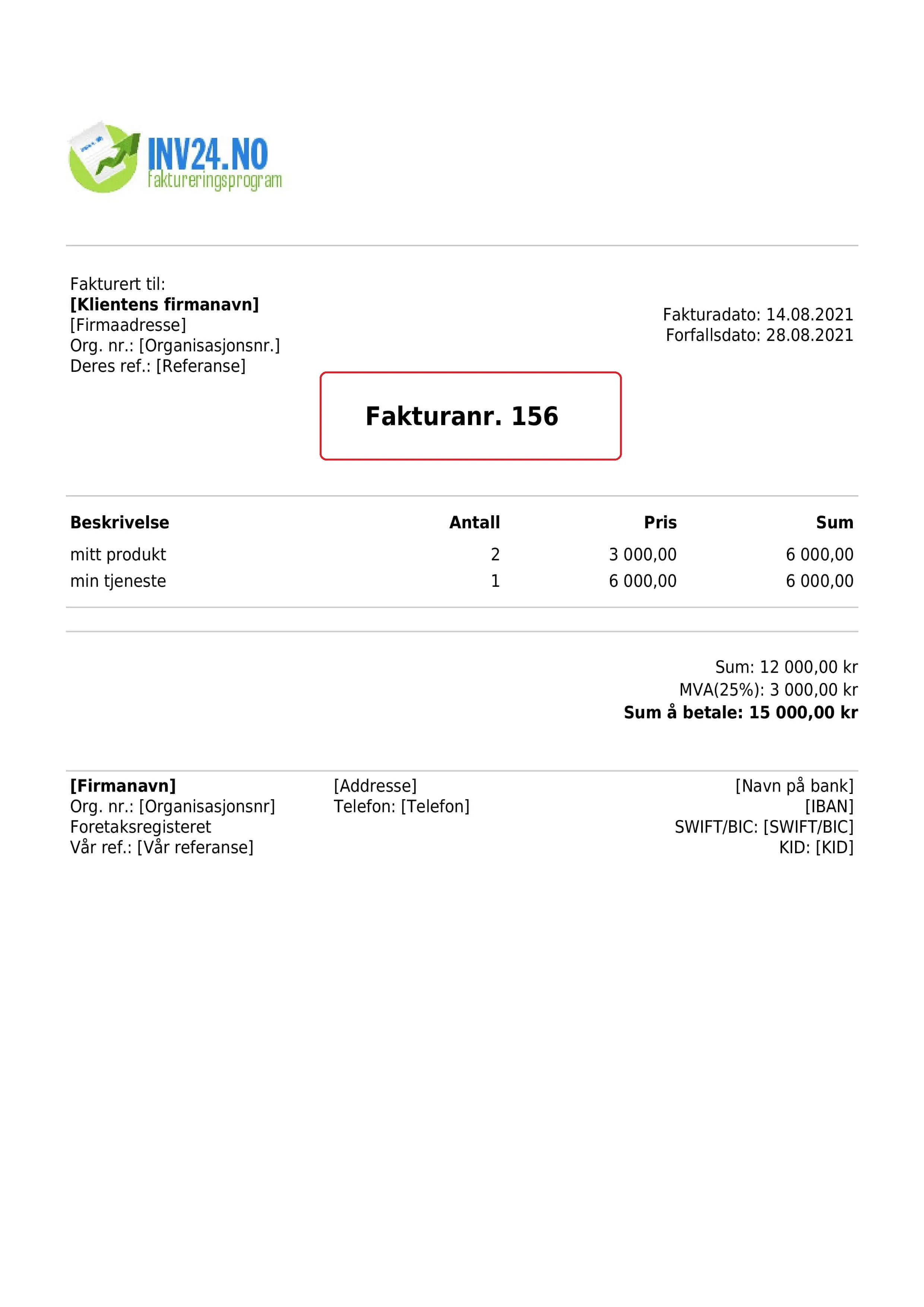 Hva er et fakturanummer og hvordan tilordnes det