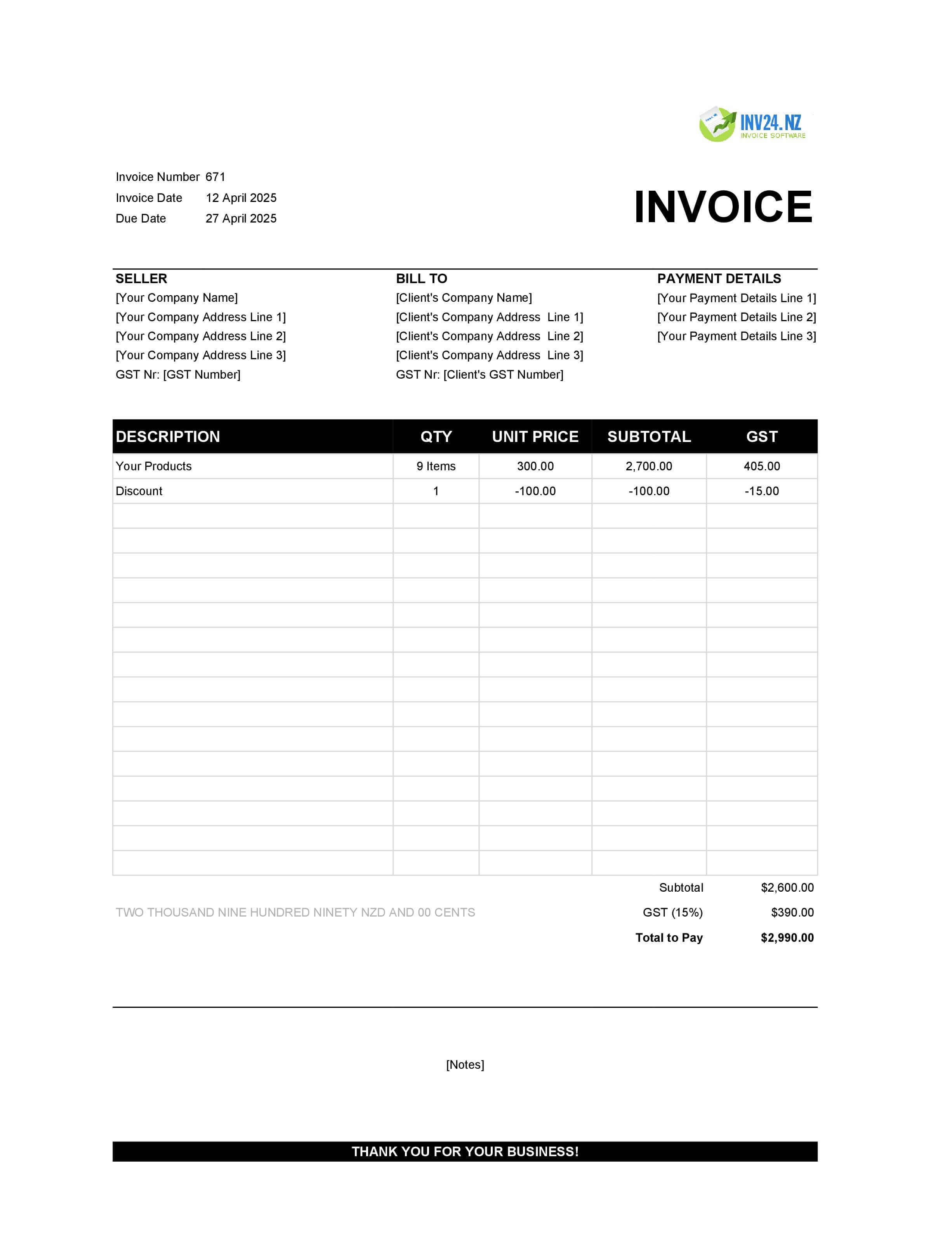 Product Invoices in New Zealand: Definition, Examples & Accounting