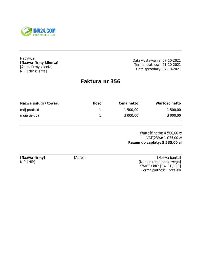 Darmowy Generator Faktur (PDF): Fakturowanie Online