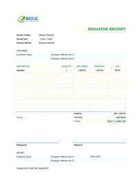 200 Free Receipt Templates for UAE - Excel, Word, PDF, Google Docs/Sheets