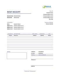 200 Free Receipt Templates for UAE - Excel, Word, PDF, Google Docs/Sheets