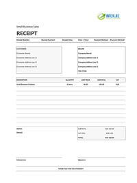 200 Free Receipt Templates for UAE - Excel, Word, PDF, Google Docs/Sheets