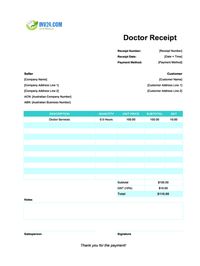 250 Free Receipt Templates for Australia - Excel, Word, PDF, Google ...