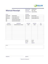 250 Free Receipt Templates for Australia - Excel, Word, PDF, Google ...