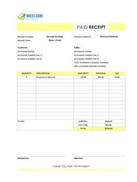 250 Free Receipt Templates for Australia - Excel, Word, PDF, Google ...