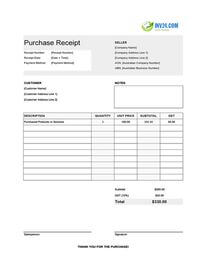 250 Free Receipt Templates for Australia - Excel, Word, PDF, Google ...