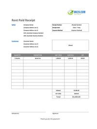 250 Free Receipt Templates for Australia - Excel, Word, PDF, Google ...