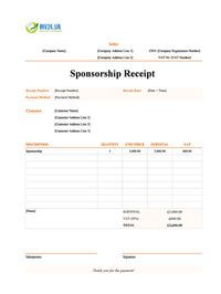 274 Free Receipt Templates for UK - Excel, Word, PDF, Google Docs/Sheets