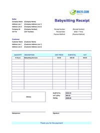 191 Free Receipt Templates for Ireland - Excel, Word, PDF, Google Docs ...