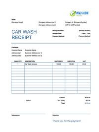 191 Free Receipt Templates for Ireland - Excel, Word, PDF, Google Docs ...