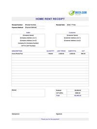191 Free Receipt Templates for Ireland - Excel, Word, PDF, Google Docs ...