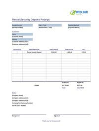 191 Free Receipt Templates for Ireland - Excel, Word, PDF, Google Docs ...