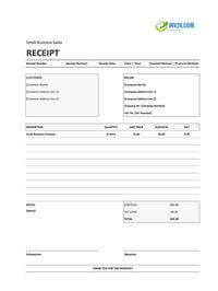 191 Free Receipt Templates for Ireland - Excel, Word, PDF, Google Docs ...