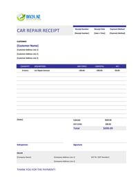 173 Free Receipt Templates for New Zealand - Excel, Word, PDF, Google ...