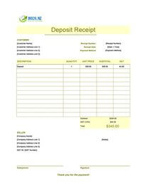 173 Free Receipt Templates for New Zealand - Excel, Word, PDF, Google ...