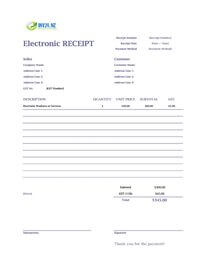 173 Free Receipt Templates for New Zealand - Excel, Word, PDF, Google ...