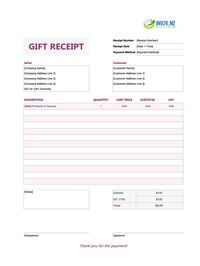 173 Free Receipt Templates for New Zealand - Excel, Word, PDF, Google ...