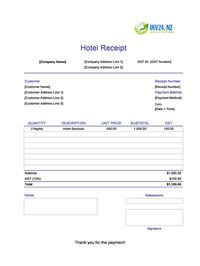 173 Free Receipt Templates for New Zealand - Excel, Word, PDF, Google ...
