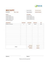 173 Free Receipt Templates for New Zealand - Excel, Word, PDF, Google ...