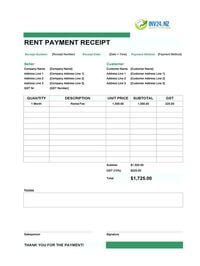 173 Free Receipt Templates for New Zealand - Excel, Word, PDF, Google ...