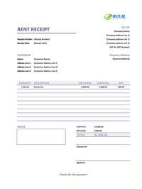 173 Free Receipt Templates for New Zealand - Excel, Word, PDF, Google ...