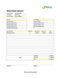 194 Free Receipt Templates for Singapore - Excel, Word, PDF, Google ...