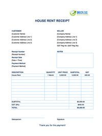 194 Free Receipt Templates for Singapore - Excel, Word, PDF, Google ...