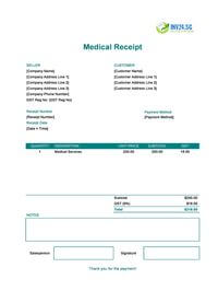 194 Free Receipt Templates for Singapore - Excel, Word, PDF, Google ...