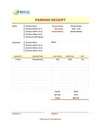 194 Free Receipt Templates for Singapore - Excel, Word, PDF, Google ...