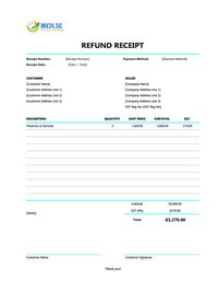 194 Free Receipt Templates for Singapore - Excel, Word, PDF, Google ...