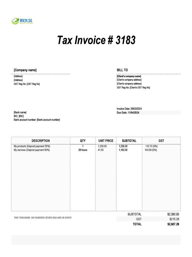 Deposit Invoice in Singapore: Meaning, Sample, Pros & Cons