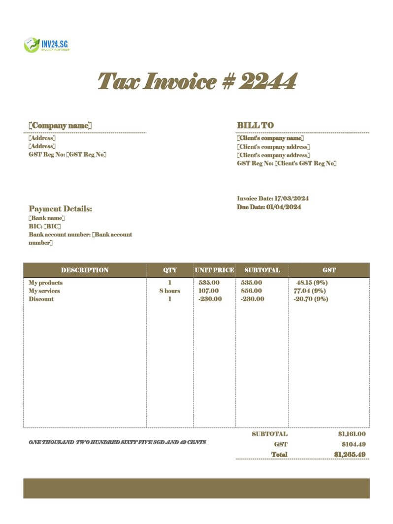 Invoice with Bank Details in Singapore: Pros & Cons