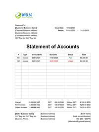 3 Free Statement of Accounts Templates for Singapore - Word, Excel, PDF ...