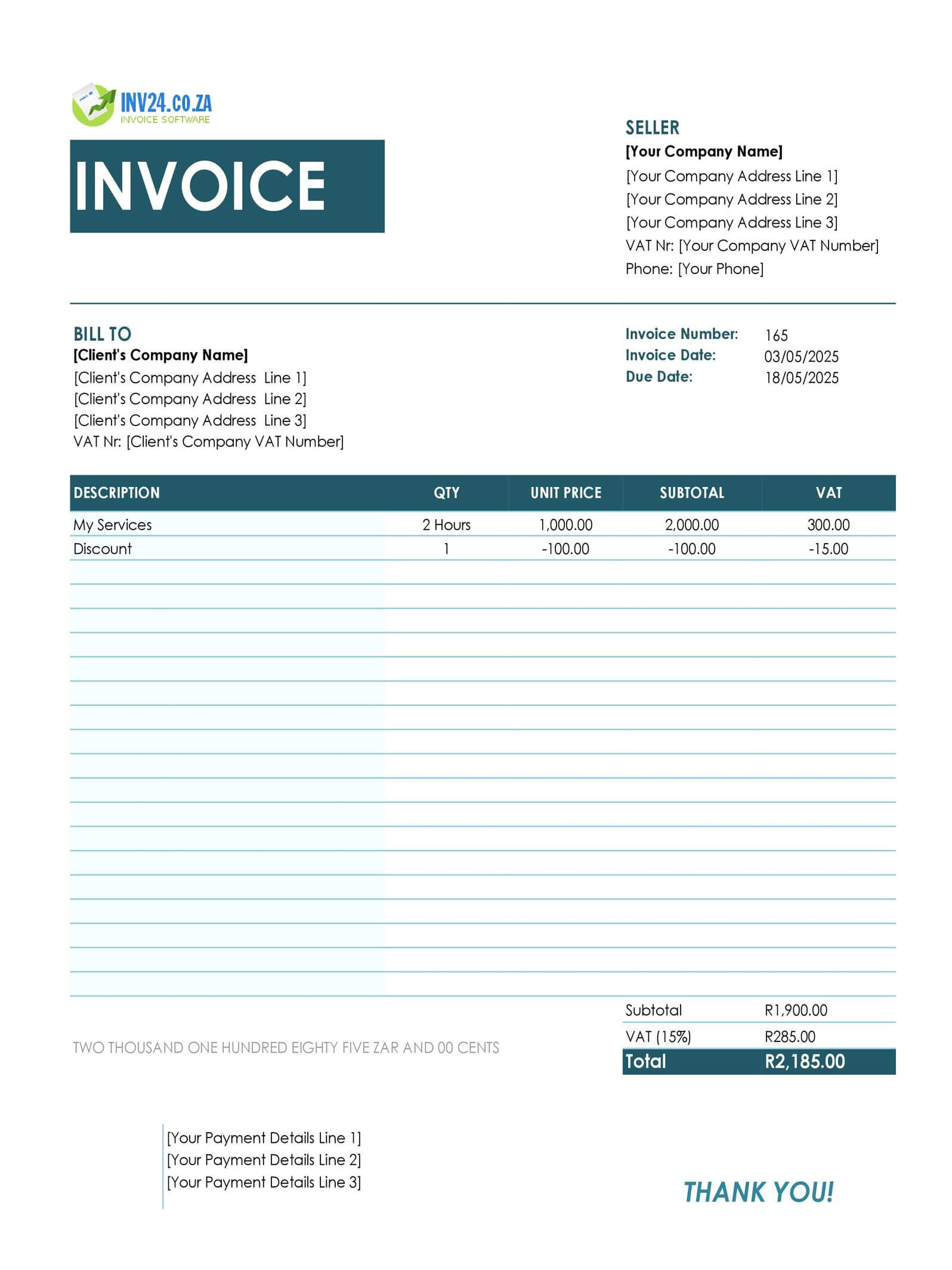 Service Invoices in South Africa: Example & Detailed Understanding