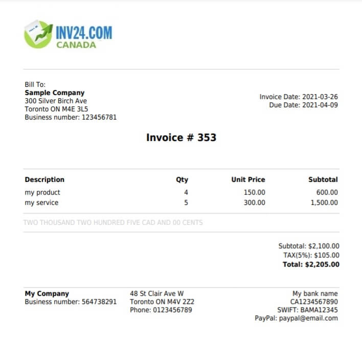 How to Make an Invoice in Canada - Step by Step Guide