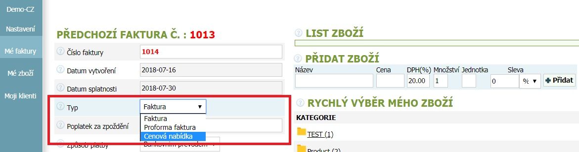 Jak vytvořit fakturu - návod krok za krokem